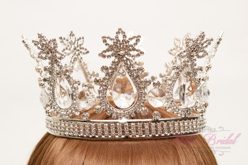 FAST SHIPPING Silver Sparkling Tiara Crystal Tiara Wedding - Etsy