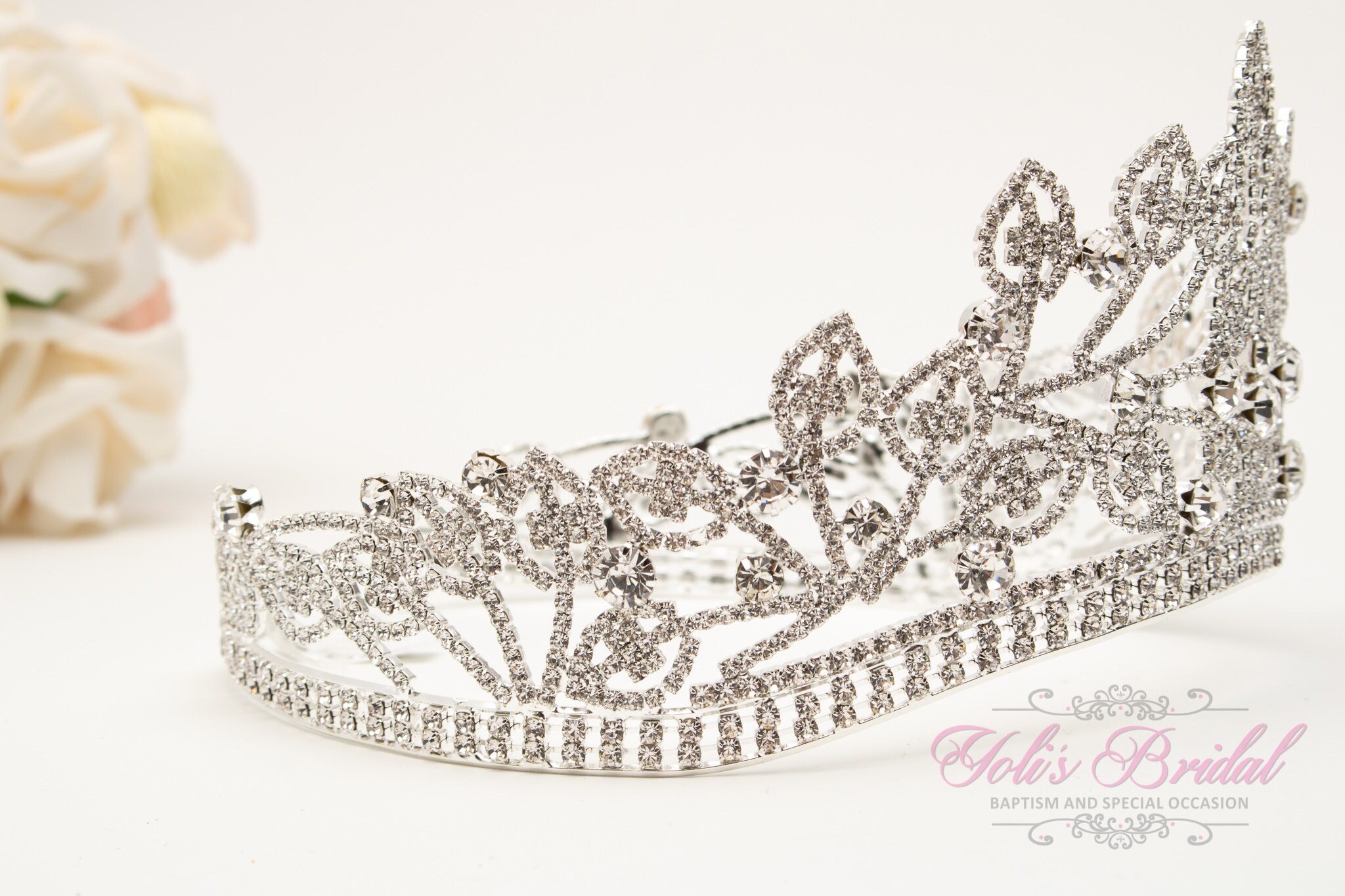 ENVÍO RÁPIDO Silver Round Crown Royal Crown Full Crown - Etsy España