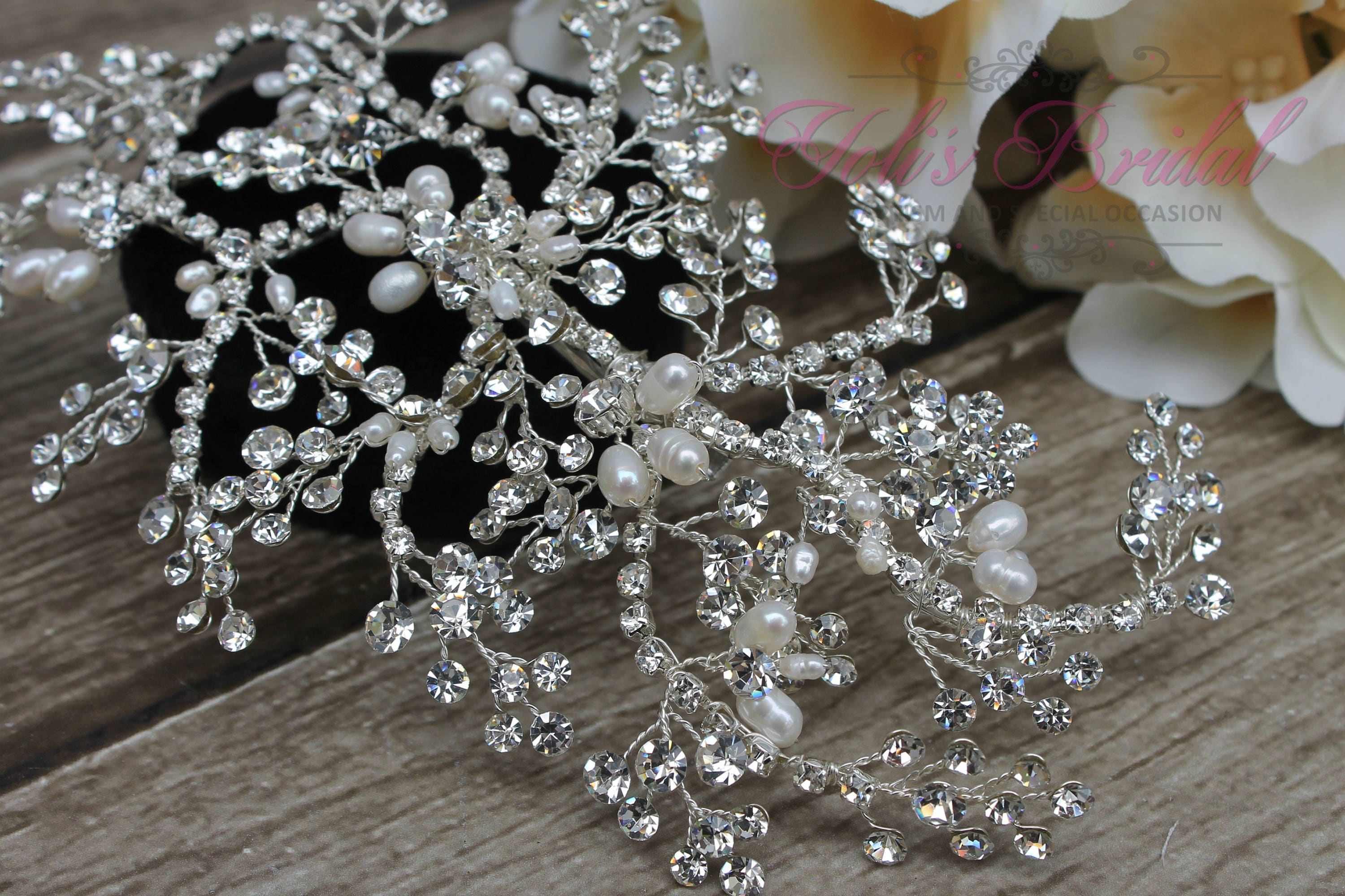 FAST SHIPPING!!! Silver Bridal Hair Comb, Wedding Hair Comb, Crystal ...
