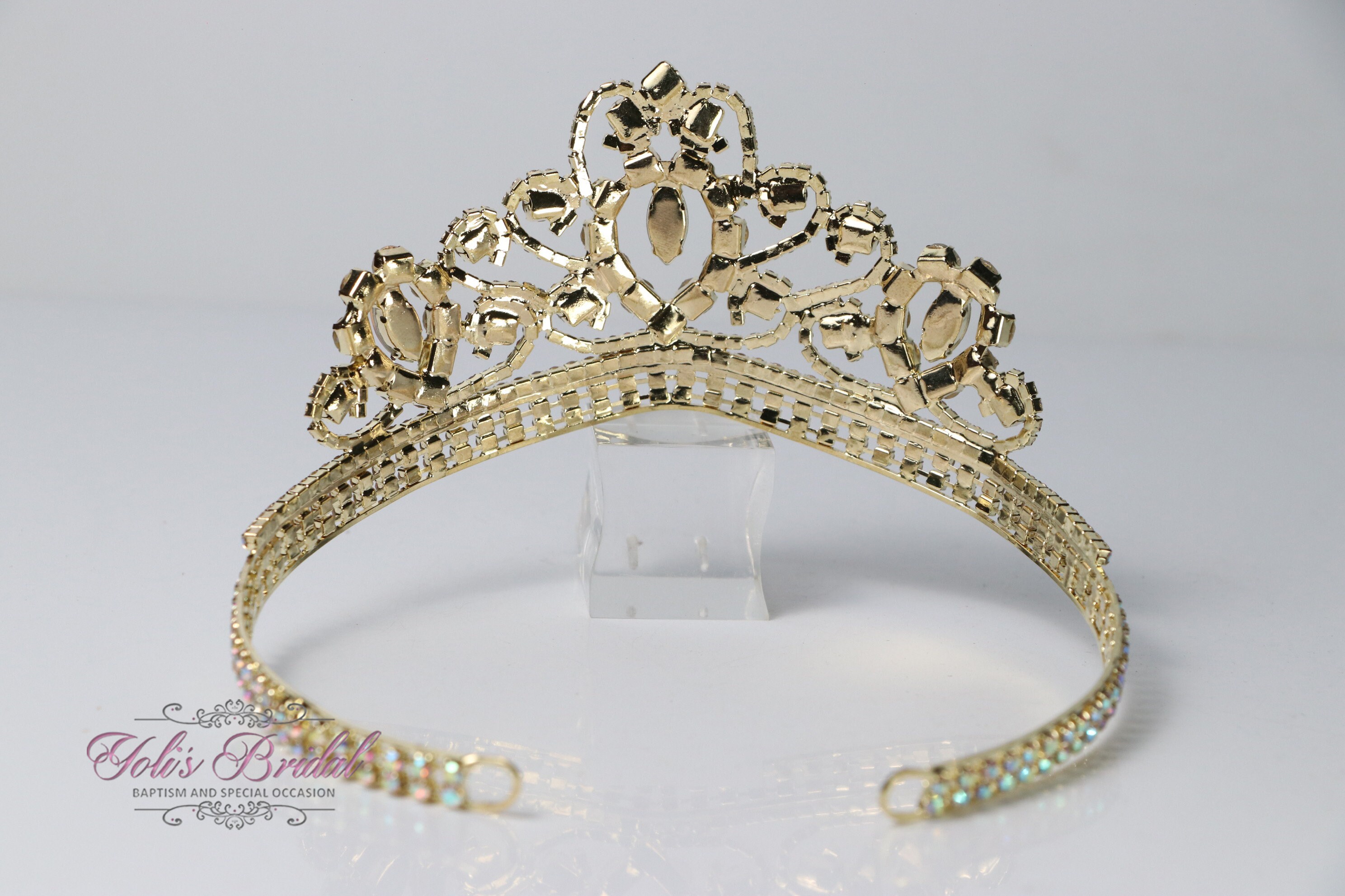 FAST SHIPPING!!! Gold Girl Tiara Aurora Borealis, Gorgeous Gold Crystal ...