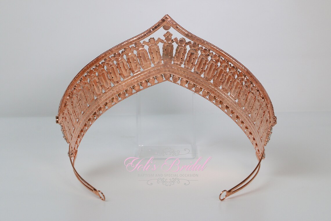 FAST SHIPPING Rose Gold Sparkling Tiara Rose Gold Crystal - Etsy