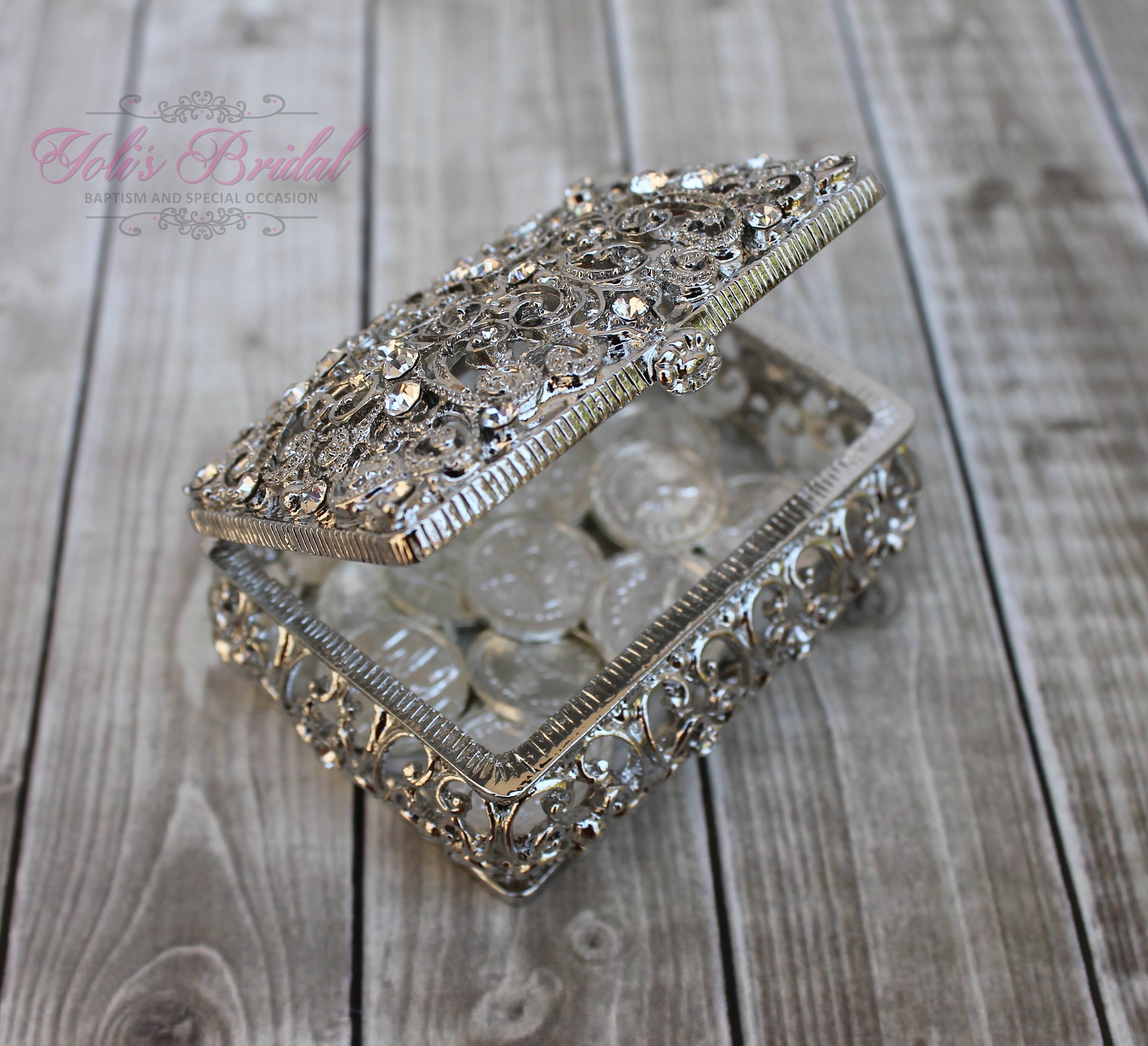 NEW Beautiful Swarovski Crystal Box Wedding Ring Box | Etsy