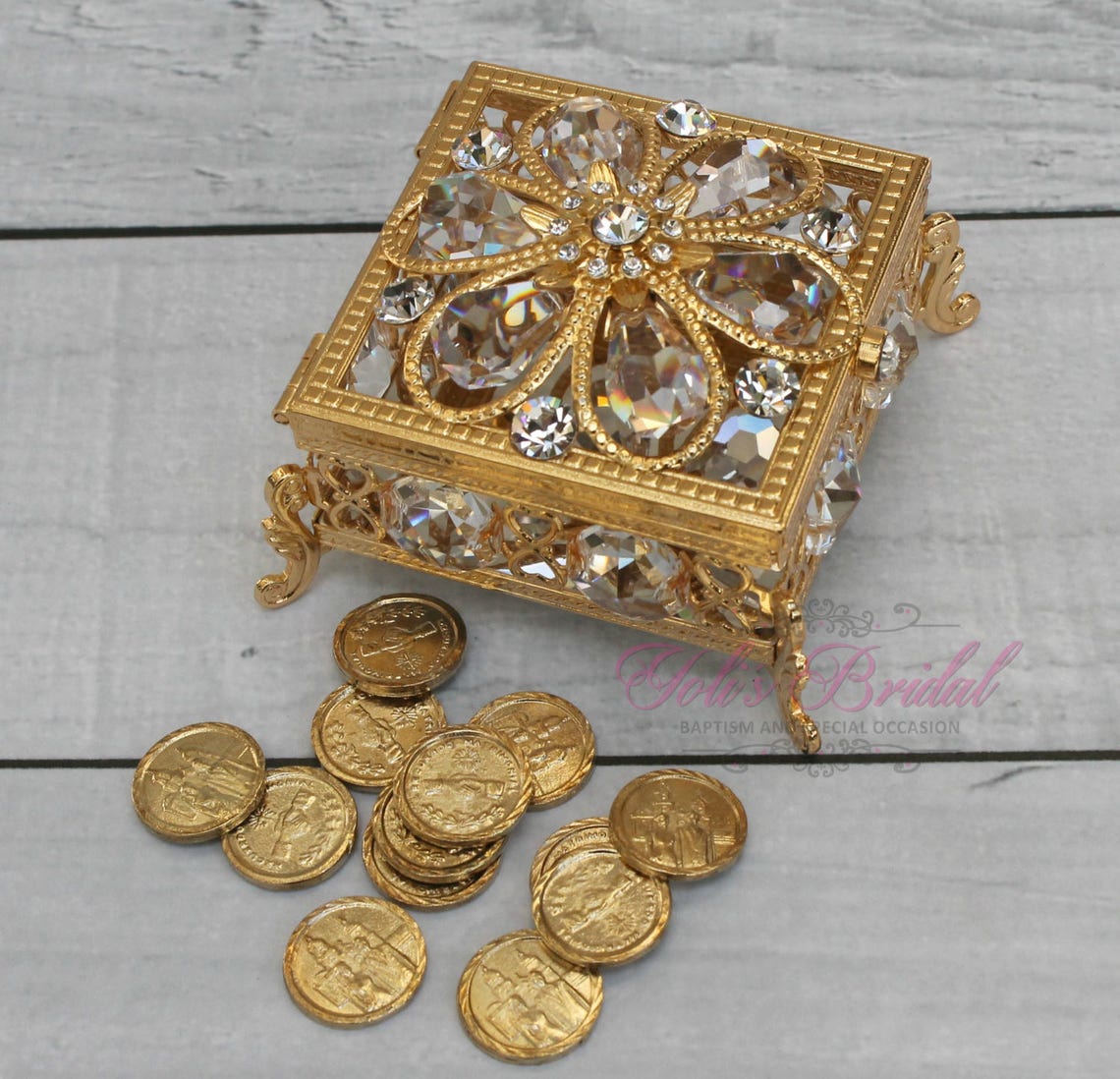 FAST SHIPPING Gold Wedding Unity Coins Wedding Arras Arras | Etsy