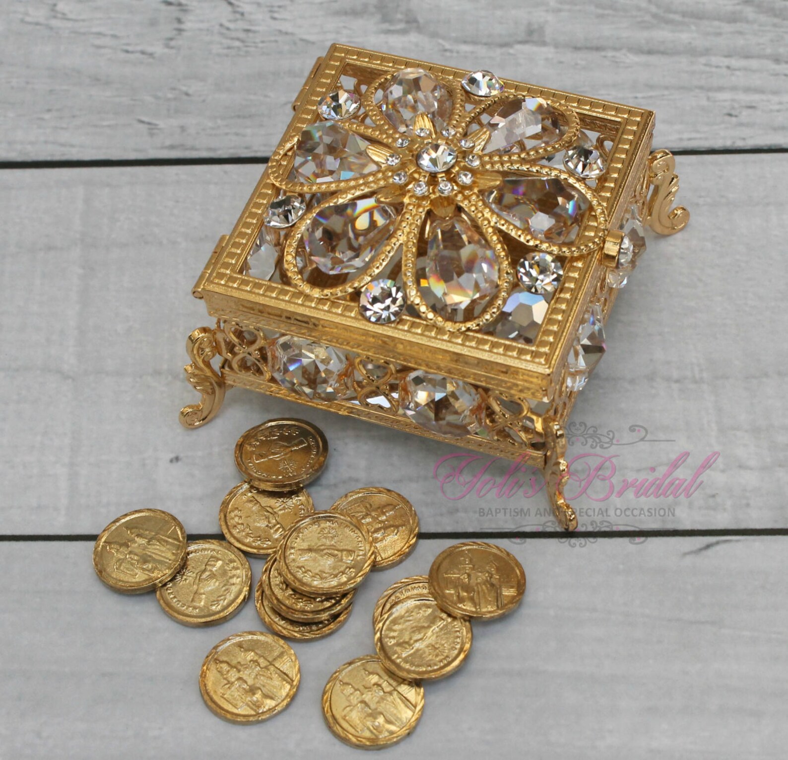 FAST SHIPPING Gold Wedding Unity Coins Wedding Arras Arras | Etsy