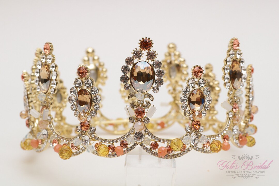 FAST SHIPPING!! Gold Round Crown, Circular Crown, Full Crown, Tiara ...