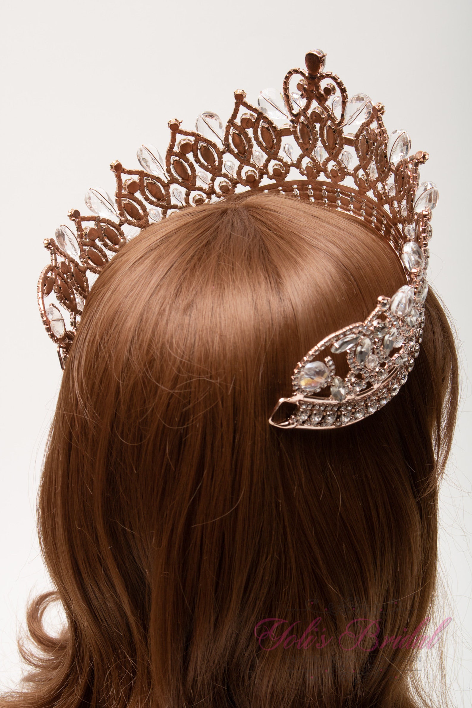 FAST SHIPPING Rose Gold Sparkling Tiara Crystal Tiara | Etsy