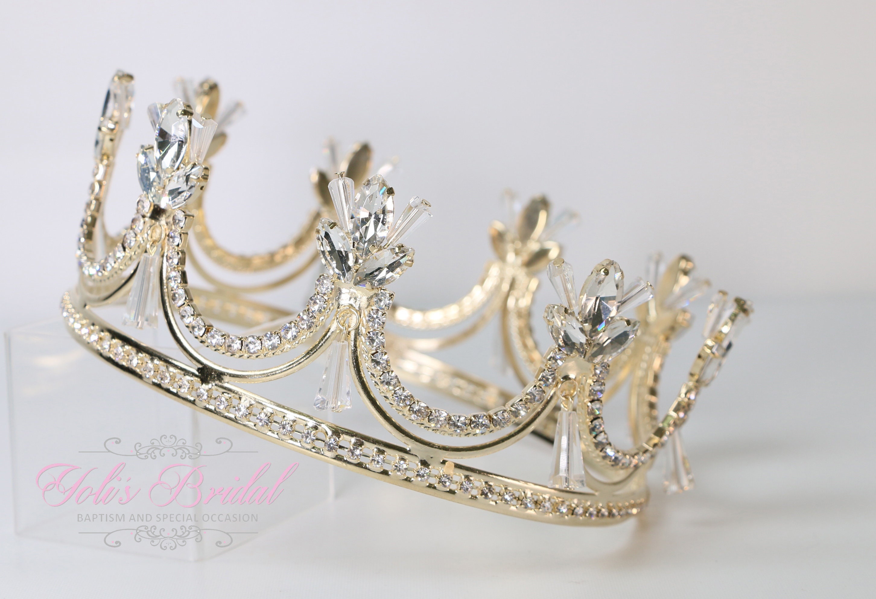 FAST SHIPPING Gold Boy Full Round Crown King Crown Kids - Etsy