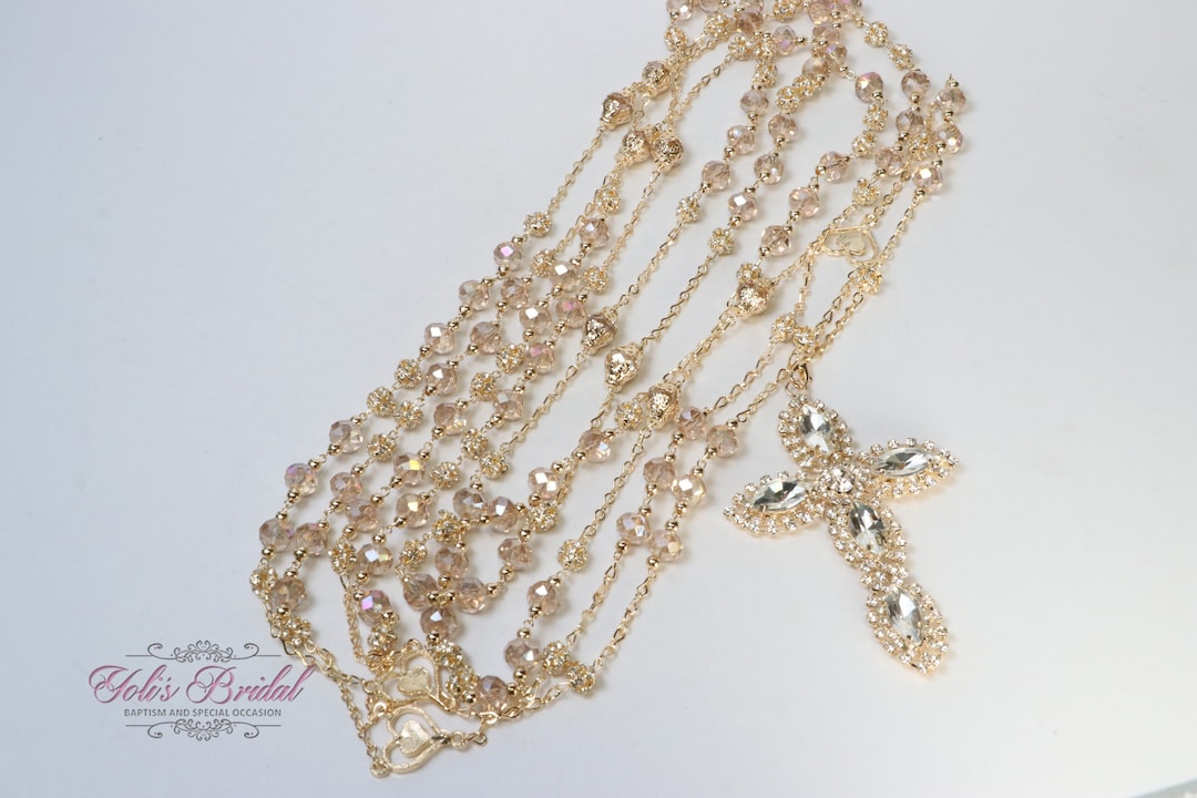 FAST SHIPPING!! Beautiful Gold Wedding Lasso With Honey Crystals ...