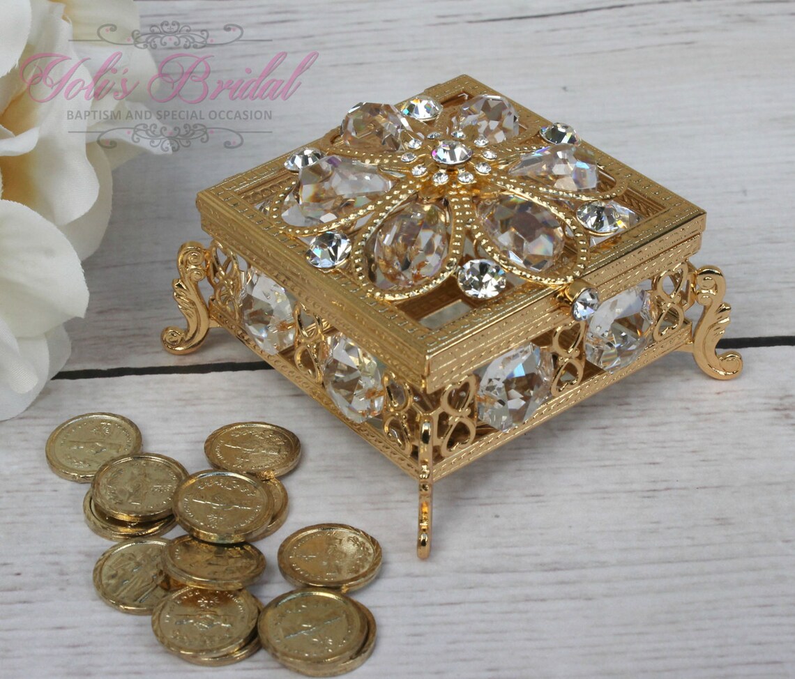 FAST SHIPPING Gold Wedding Unity Coins Wedding Arras Arras | Etsy