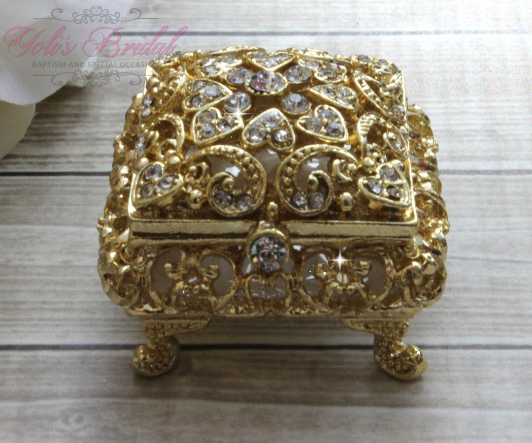 Beautiful Swarovski Crystal Ring Box - Etsy