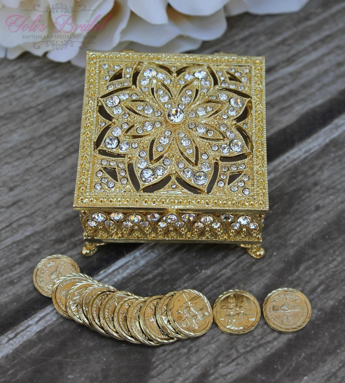 NEW Beautiful Swarovski Crystal Box Wedding Ring Box | Etsy