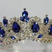 FAST SHIPPING!!! Gold With Royal Blue and AB Stones Tiara, Gorgeous ...
