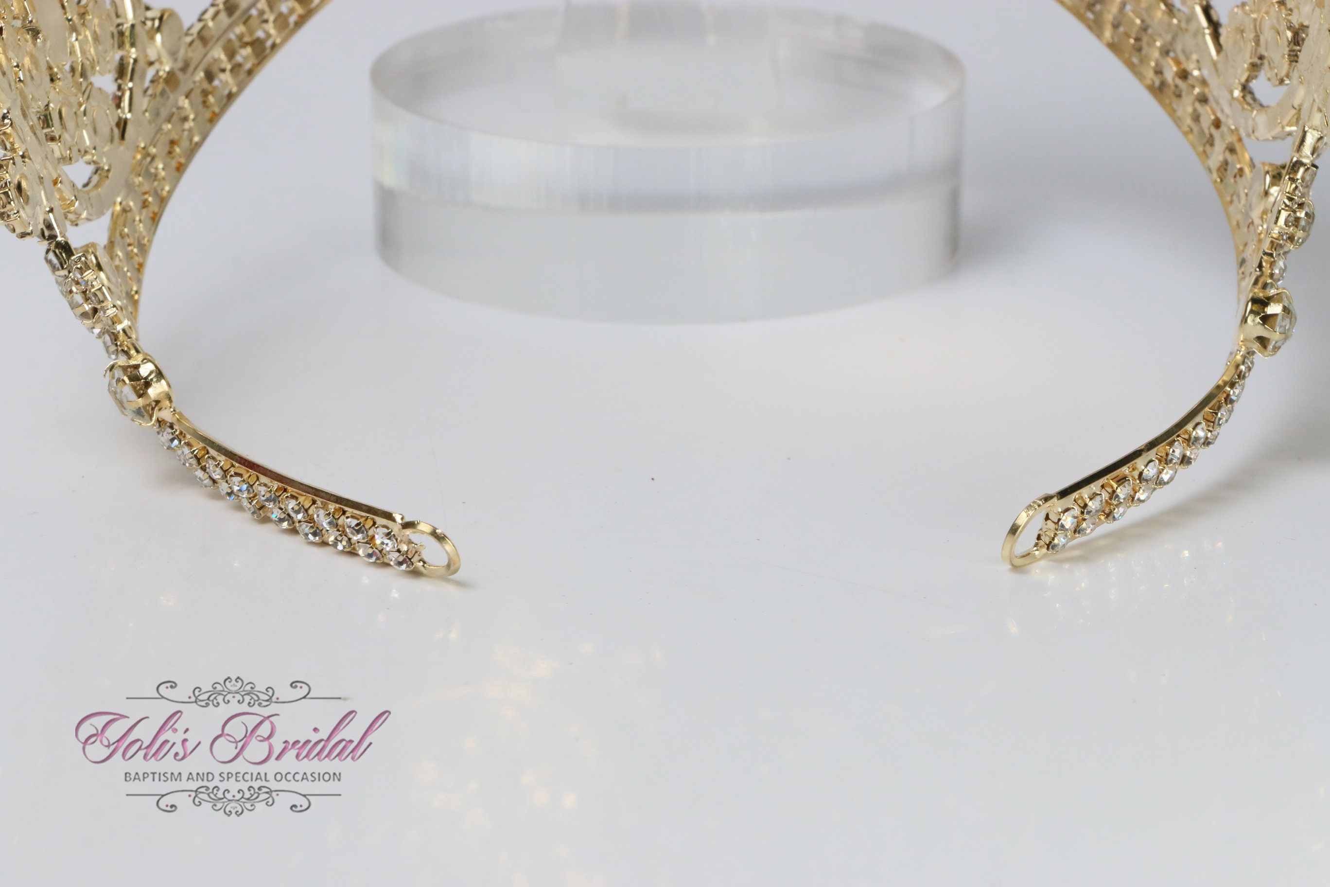 FAST SHIPPING! Gold Sparkling Tiara, Crystal Tiara, Wedding Tiara ...