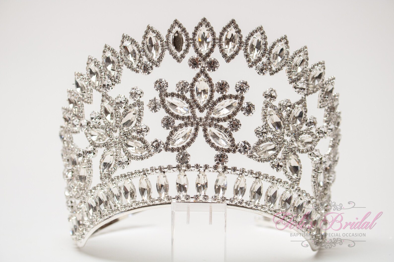 FAST SHIPPING! Silver Sparkling Tiara, Crystal Tiara, Wedding Tiara ...