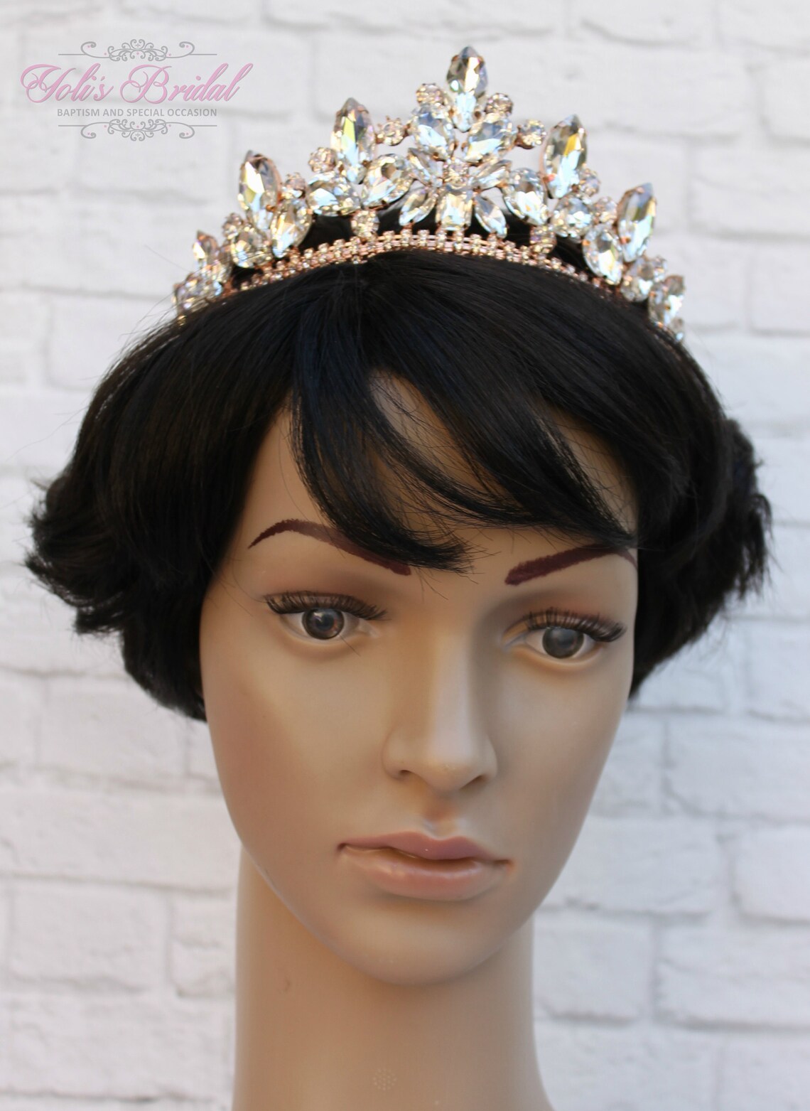 FAST SHIPPING!!! Rose Gold Sparkling Tiara, Crystal Tiara, Wedding ...