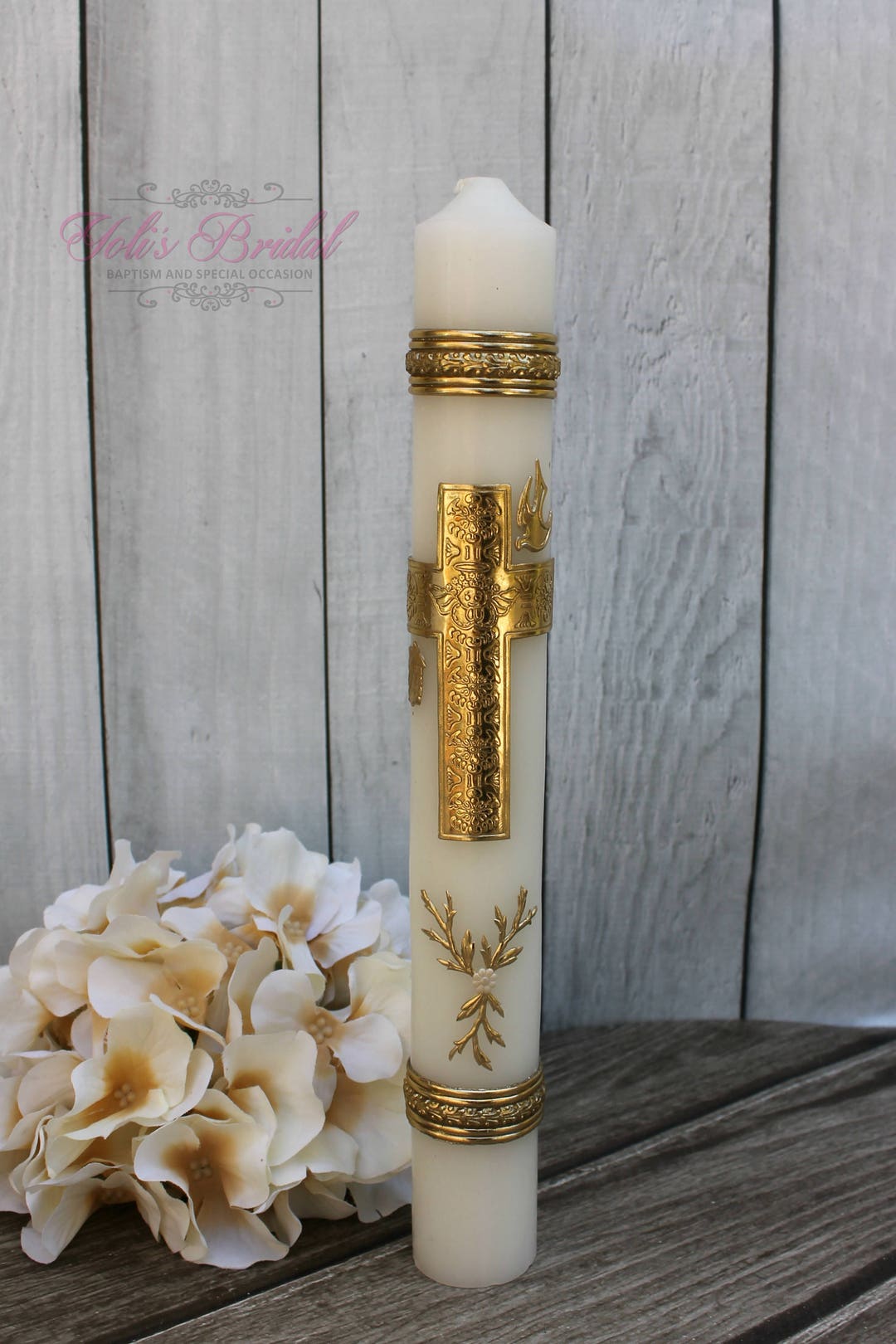 FAST SHIPPING!! Beautiful Gold Candle for Any Occasion, Wedding Candle ...