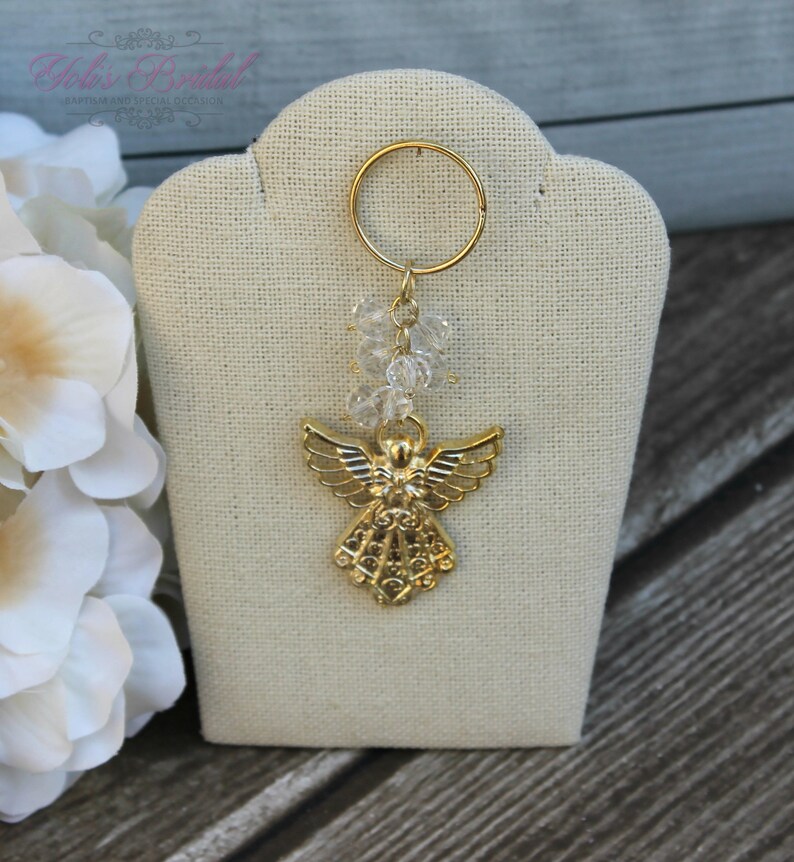 FAST SHIPPING 12 Pieces Gold Angel Key Chain Christening - Etsy