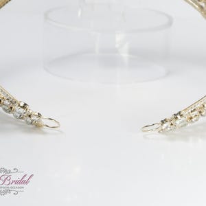 FAST SHIPPING!! Gold With Orange Stones Tiara, Gorgeous Gold Tiara ...