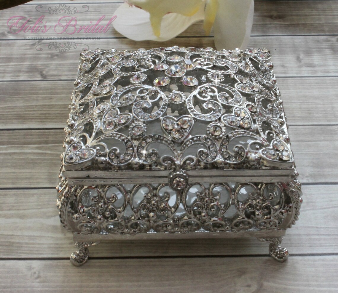 FAST Shipping Beautiful Swarovski Crystal Box Wedding Arras - Etsy