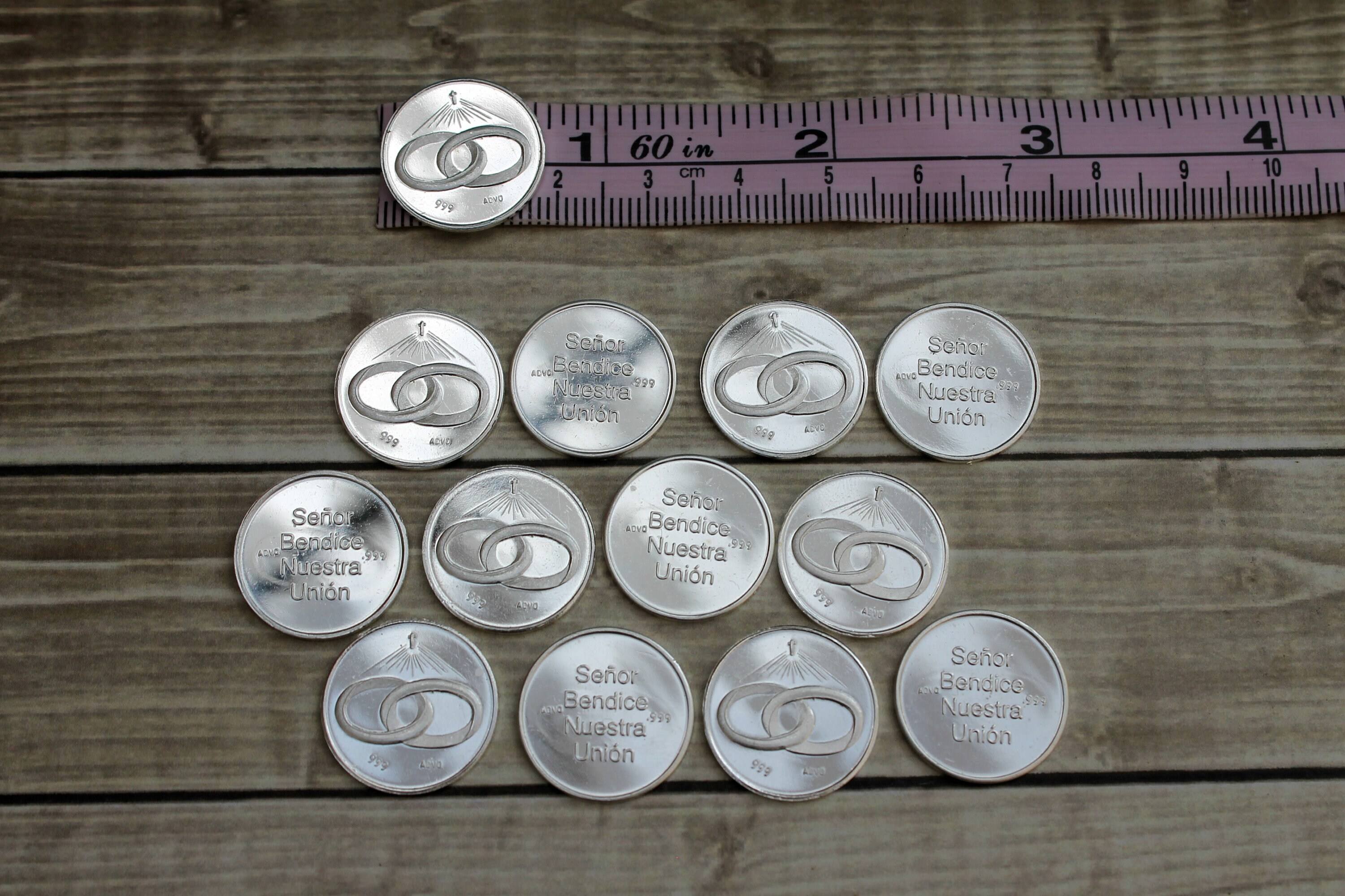 FAST SHIPPING!!! Silver Sterling Silver Unity Coins, Wedding Coins - Etsy