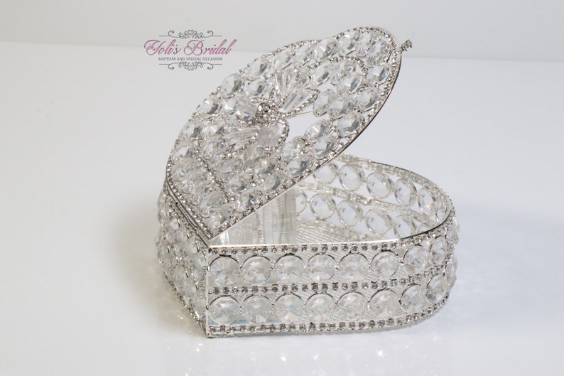Silver Wedding Box Lasso Box Crystal Box Treasure Chest - Etsy