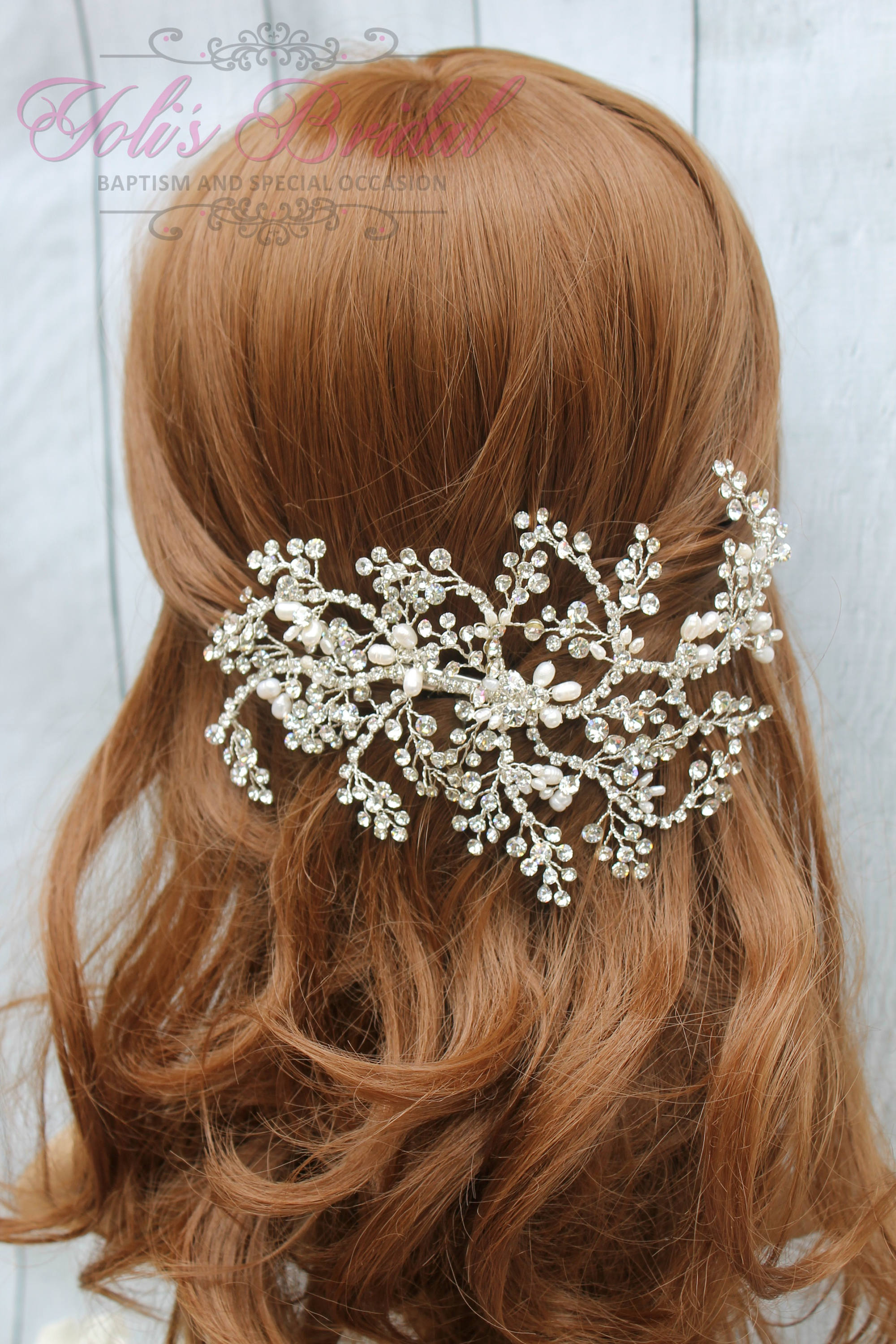 FAST SHIPPING!!! Silver Bridal Hair Comb, Wedding Hair Comb, Crystal ...