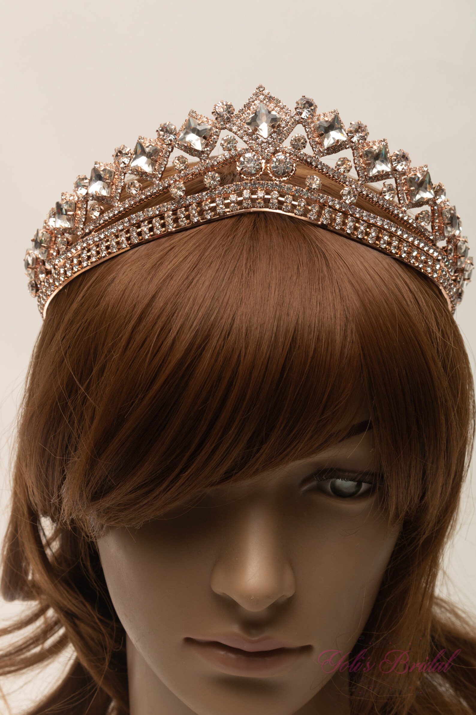FAST SHIPPING!!! Rose Gold Sparkling Tiara, Crystal Tiara, Wedding ...