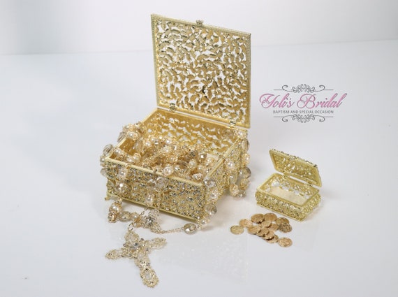 Fast Shipping Gold Beautiful Swarovski Crystal Box Set With - Etsy