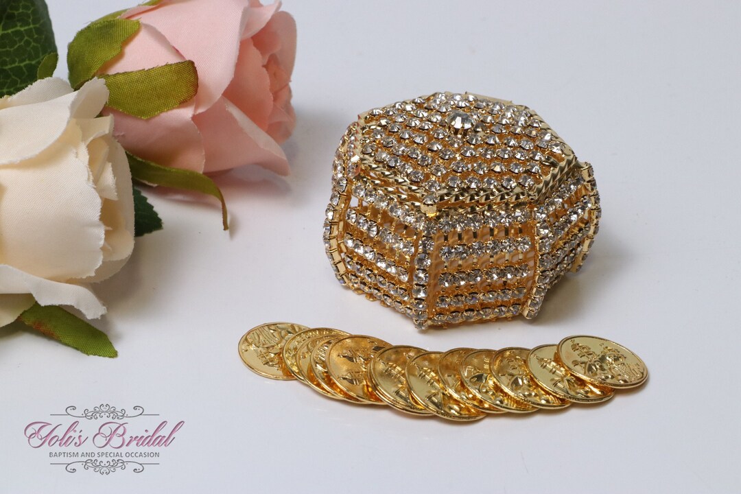 FAST SHIPPING!! Gold Wedding Arras, Arras De Boda, Unity Coins, Wedding ...