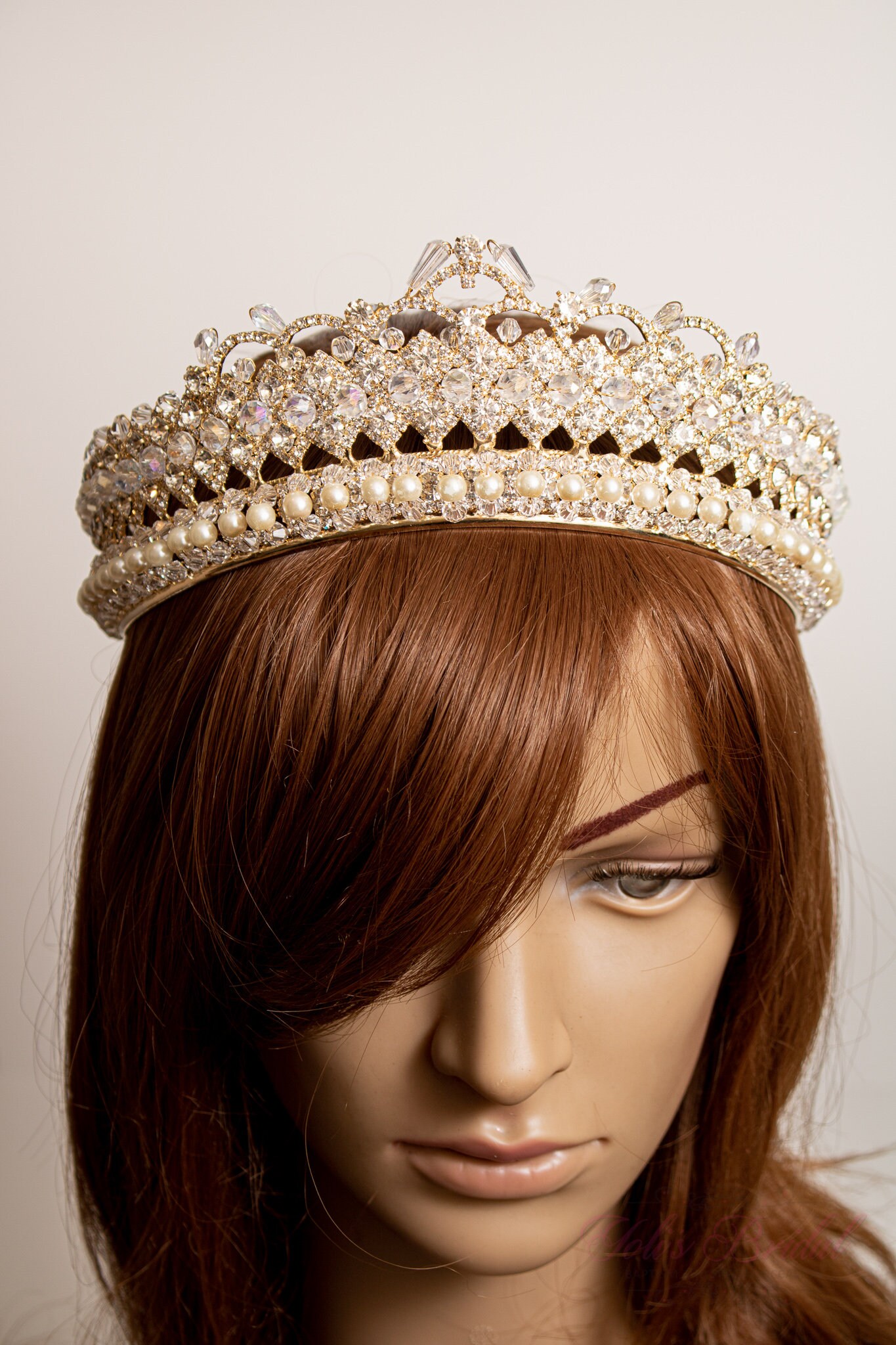 FAST SHIPPING Gold Round Crown Royal Crown Full Crown - Etsy