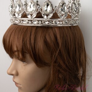 FAST SHIPPING!! Silver Round Crown, Royal Crown, Full Crown, Tiara ...