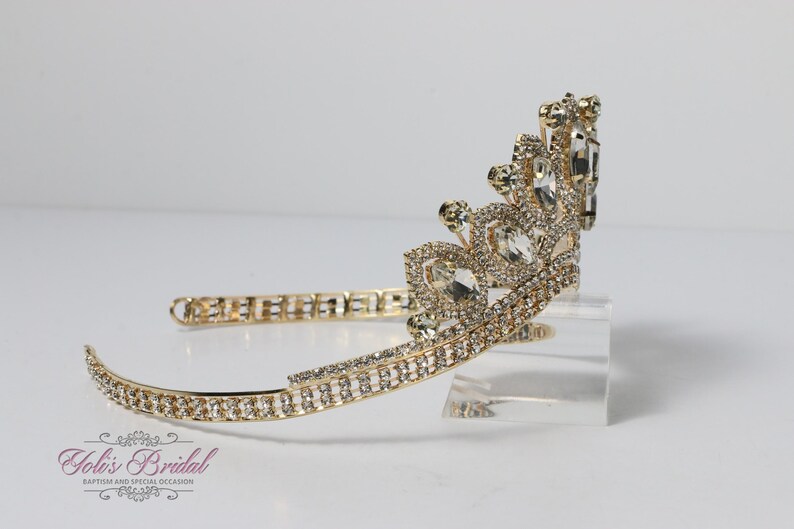 FAST SHIPPING!! Beautiful Gold Tiara, Gold Crown, Gorgeous Gold Tiara ...
