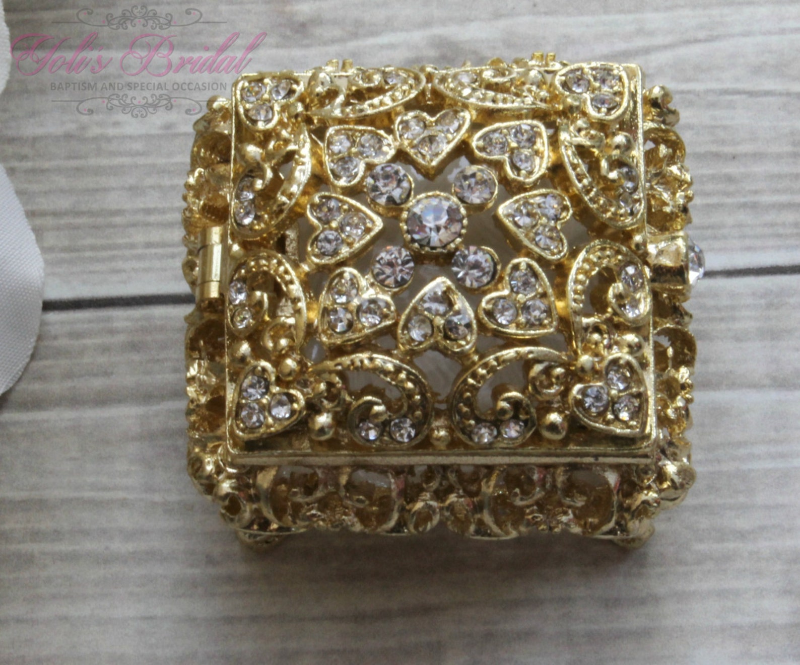 Beautiful Swarovski Crystal Ring Box - Etsy
