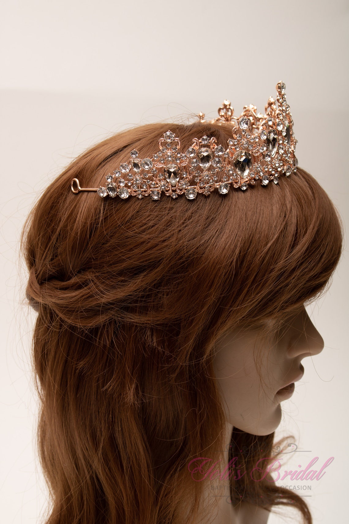 FAST SHIPPING Rose Gold Wedding Tiara Rose Gold Bridal - Etsy