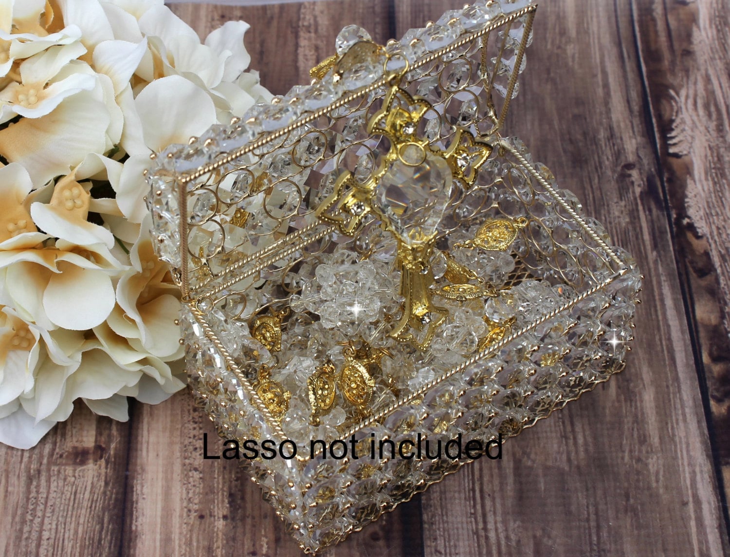 New!! BIG Gold Box, Elegant and Sparkling Arras, Arras De Boda, Wedding ...