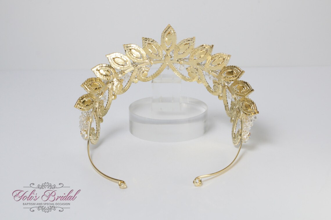 FAST SHIPPING! Gold AB Sparkling Tiara, Crystal Tiara, Wedding Tiara ...