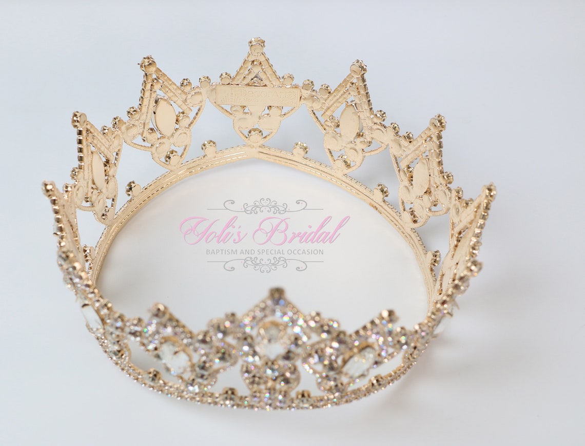 FAST SHIPPING Gold Round Crown Royal Crown Full Crown | Etsy