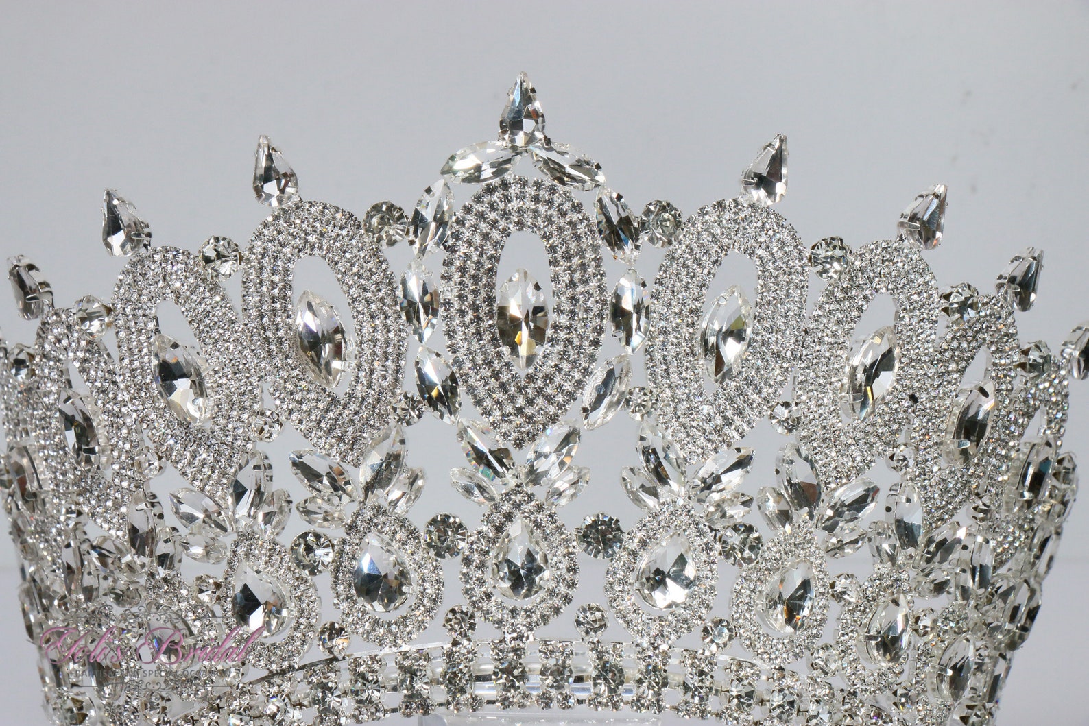 FAST SHIPPING 4.5 Tall, Beautiful Silver Crown, Silver Tiara, Beauty ...