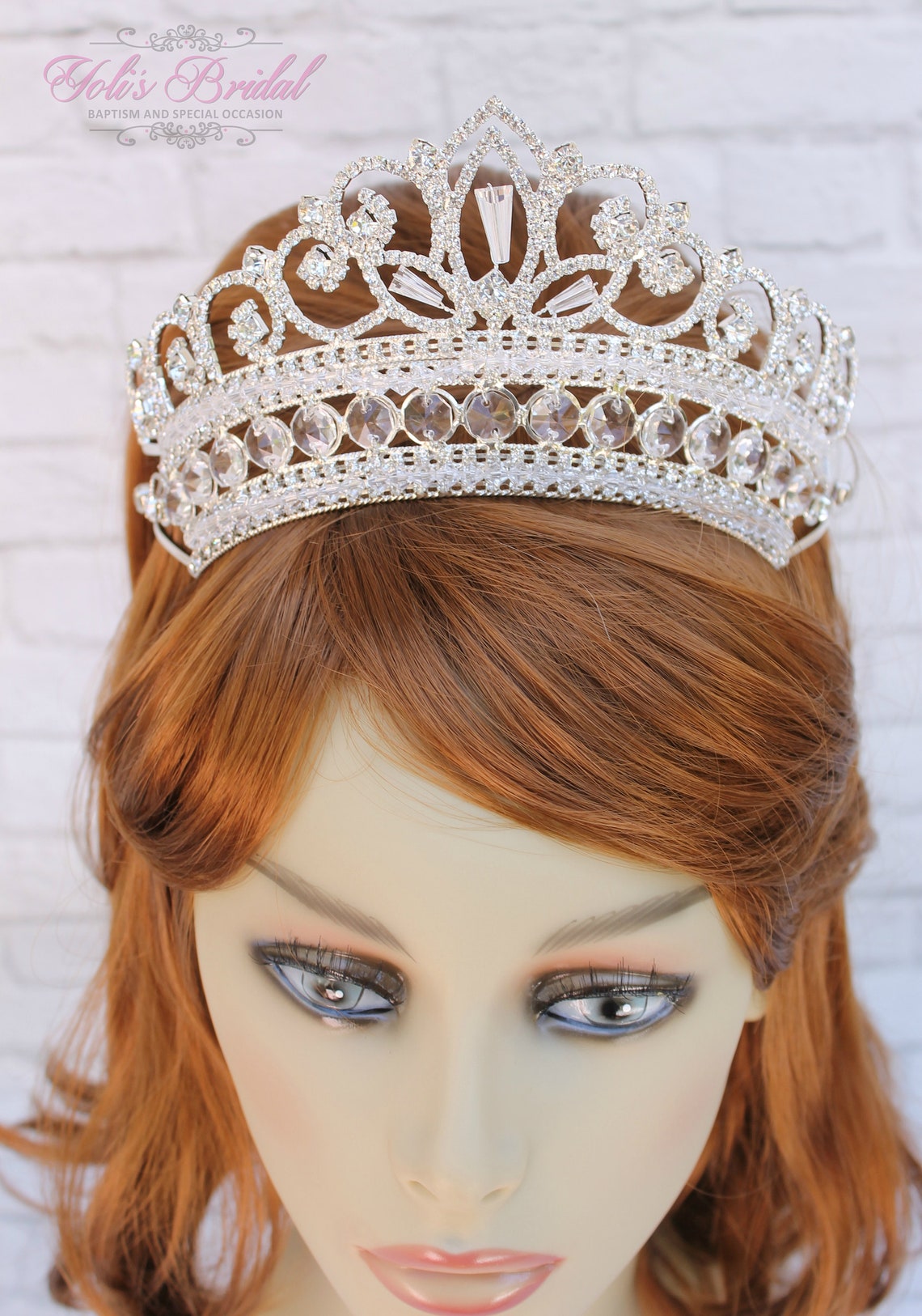 FAST SHIPPING! Silver Sparkling Tiara, Crystal Tiara, Wedding Tiara ...
