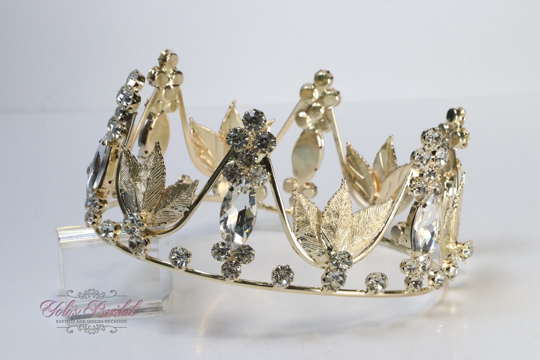 FAST SHIPPING!! Gold Round Crown, Royal Crown, Full Crown, Boy's Crown ...