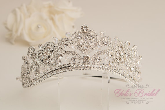 FAST SHIPPING Silver Girl Tiara Gorgeous Silver Crystal - Etsy