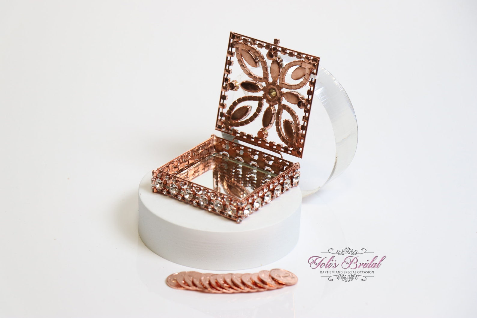 FAST SHIPPING Beautiful Sparkling Rose Gold Bridal Arras, Gorgeous ...