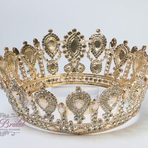 FAST SHIPPING! Gold Round Crown, Royal Crown, Full Crown, Tiara ...