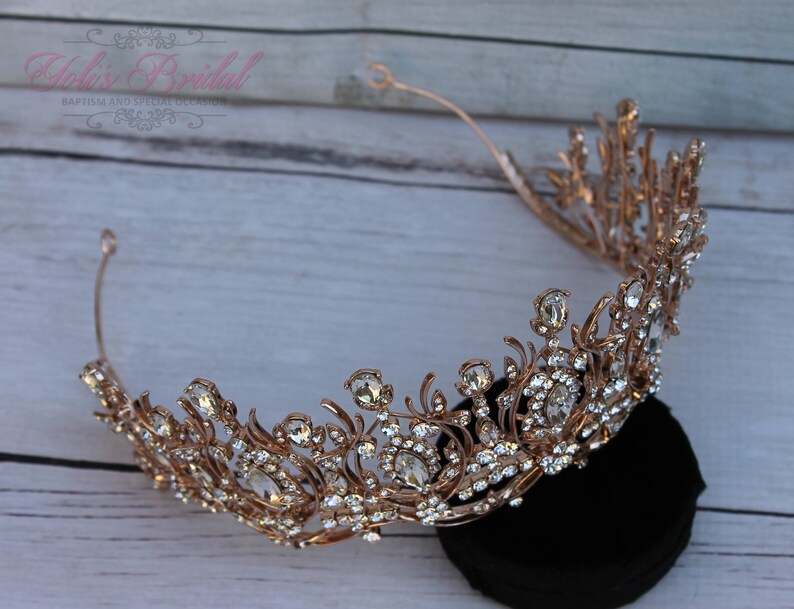 FAST Shipping Rose Gold Swarovski Tiara Cristaltiara - Etsy