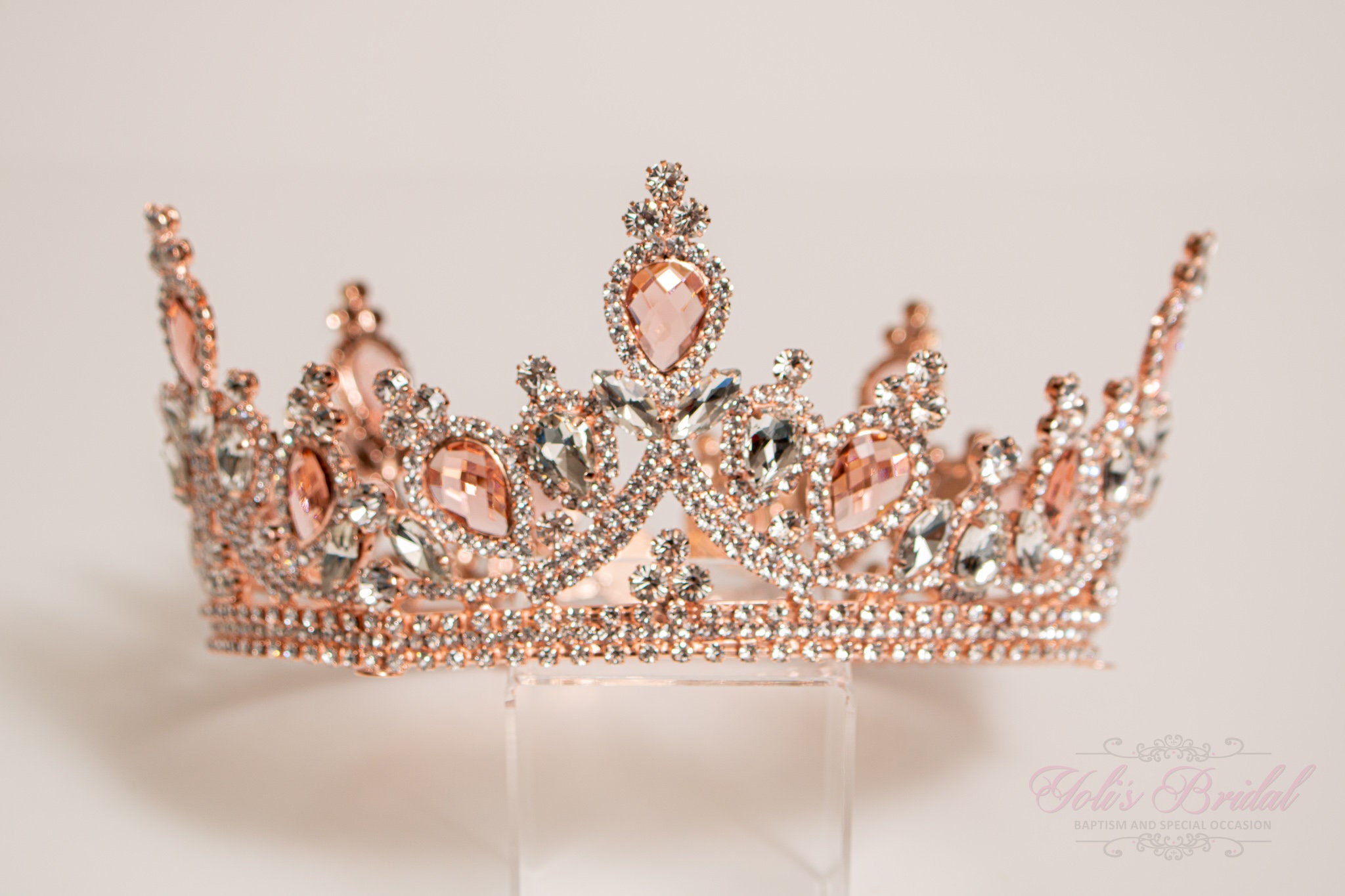 FAST SHIPPING Rose Gold Round Crown Royal Crown Full | Etsy