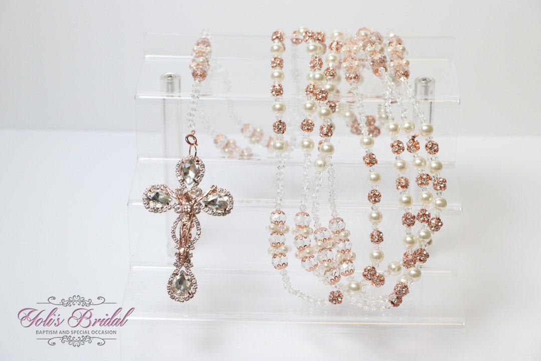 FAST SHIPPING!! Rose Gold Bridal Unity Cord, Beautiful Sparkling Rose ...