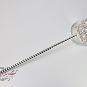 FAST SHIPPING!! Beautiful Silver Scepter, Gorgeous Crystal Scepter ...