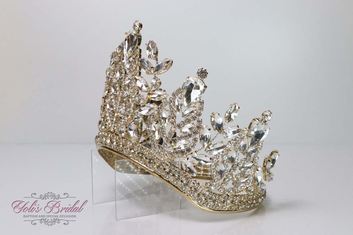 FAST SHIPPING Gold Tiara Gorgeous Gold Crown Stunning - Etsy
