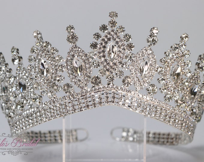 FAST SHIPPING!!! Silver Crown, Gorgeous Silver Tiara, Stunning Sparkle ...