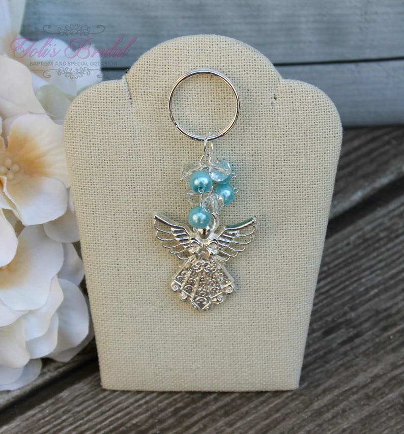 FAST SHIPPING 12 Pieces Silver Angel Key Chain Christening - Etsy